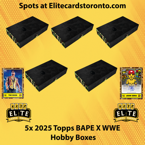 5 Box 2025 Topps BAPE X WWE Hobby PYT #2 - Break #2958 – Elite Cards ...
