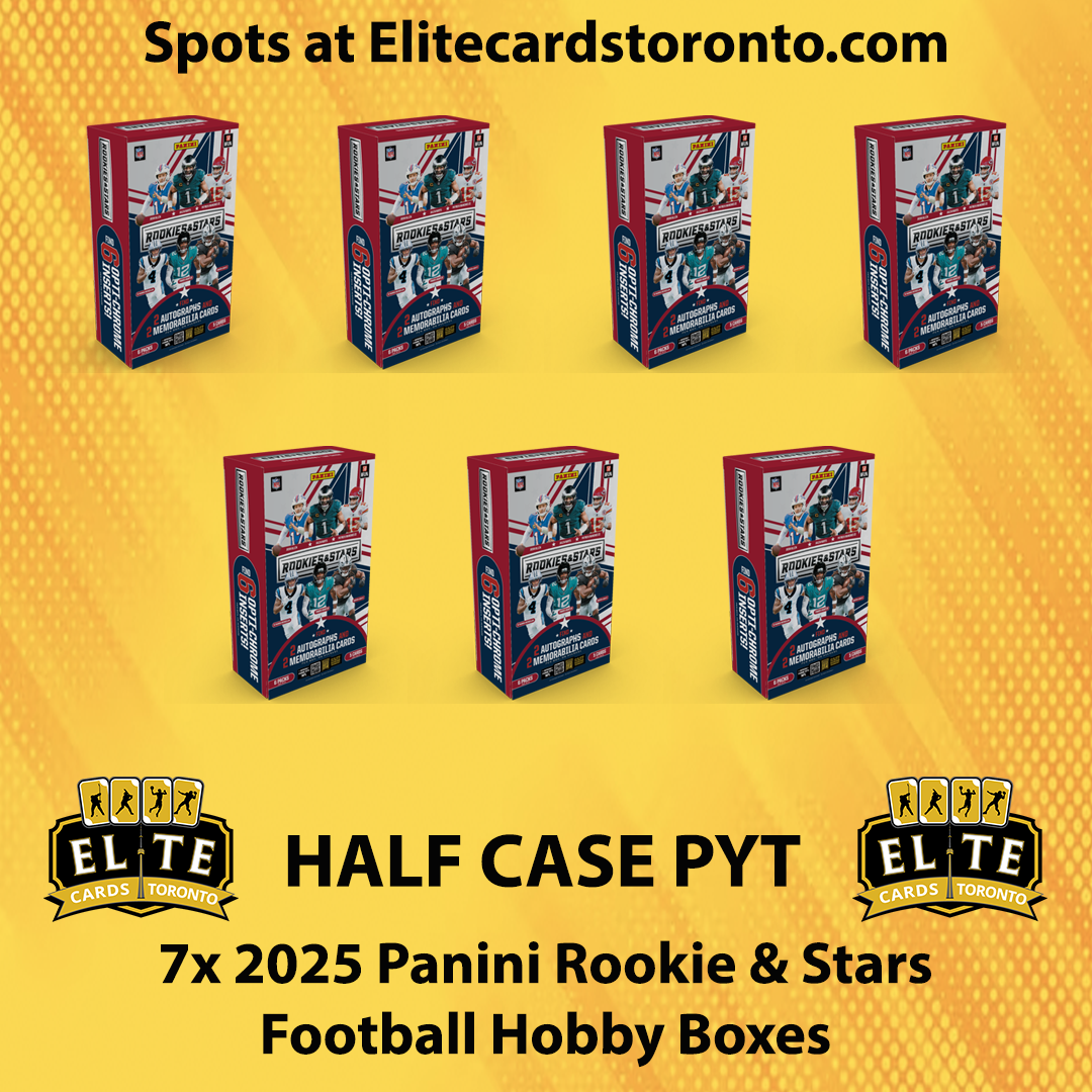 2025 Panini Rookie & Stars Football Hobby Half Case PYT (7 Box) - Brea ...