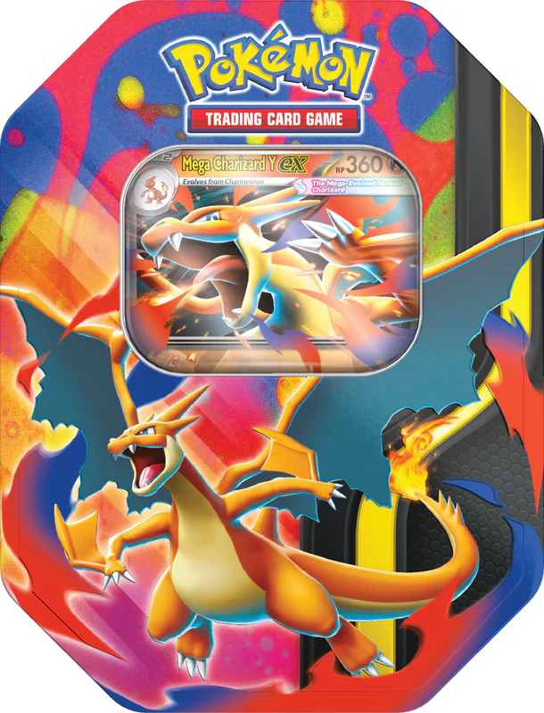 Pokemon - Mega Charizard Tin - Mega Charizard Y ex – Elite Cards ...